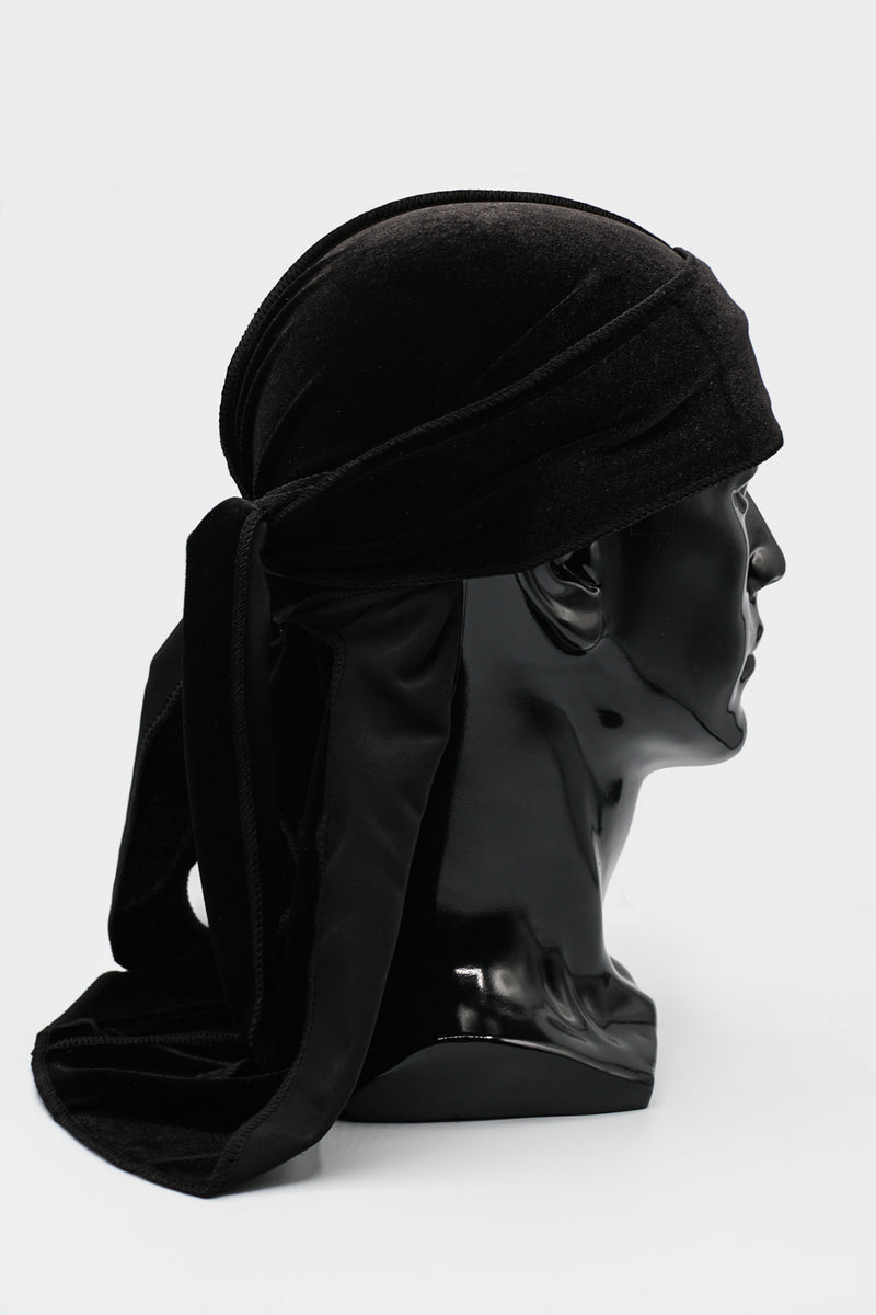 Black Velvet Durag – Thee Wood Shop